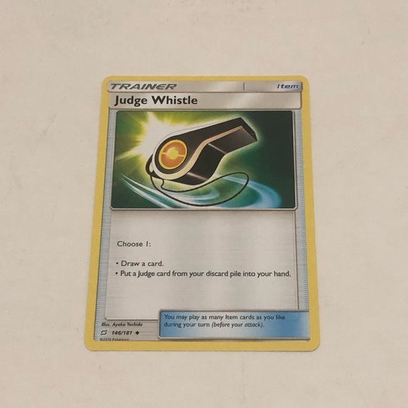 Pokemon | Toys | Pokmon Judge Whistle Trainer Card | Poshmark